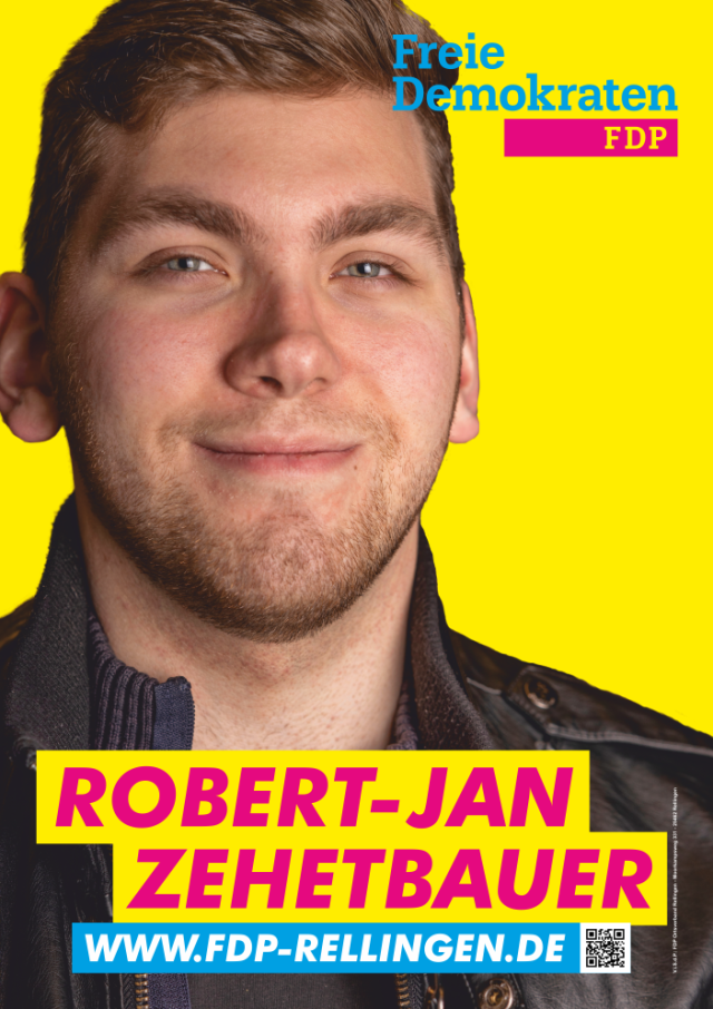Robert-Jan Zehetbauer - Wahlbezirk 2 - FDP Ortsverband Rellingen